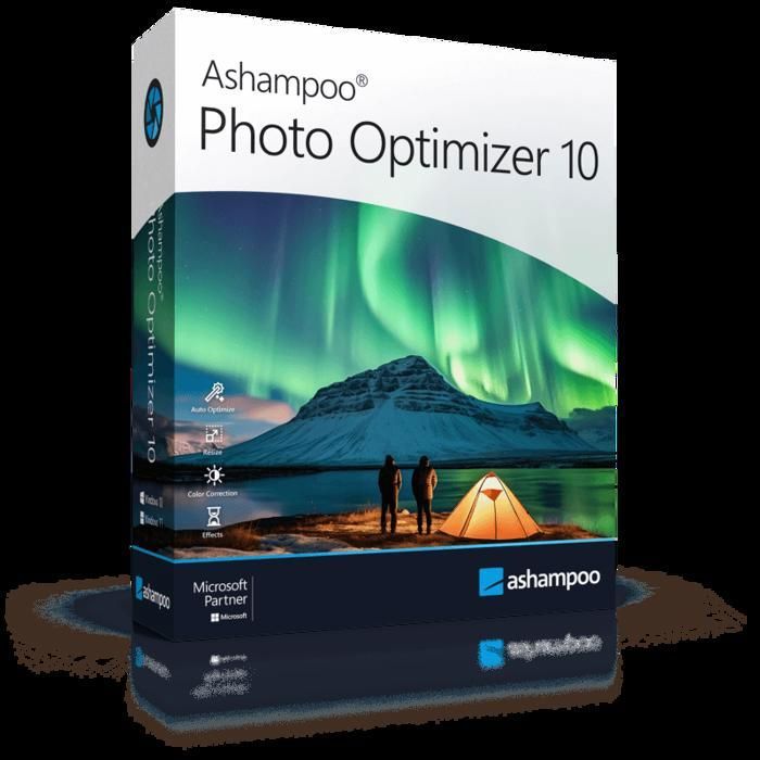 Logiciel Ashampoo Photo Optimizer 10. Licence perpétuelle pour 1 PC. Compatible Windows 10 et 11 ...
