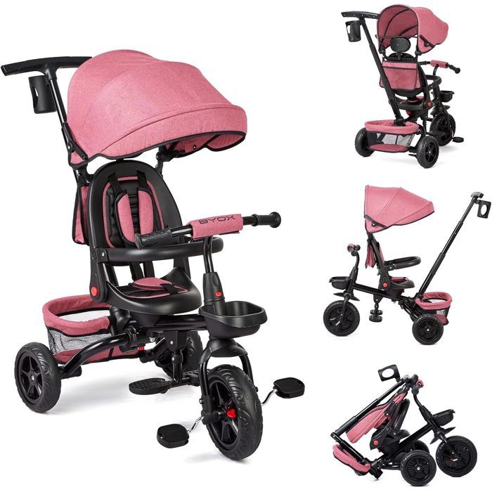TRICYCLE evolutif POUR ENFANT - Poussette Pliable – HoerFuriy – Soleil ...