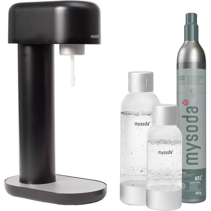 Mysoda Pack Ruby - Machine à eau pétillante avec 2 bouteilles d'eau en ...