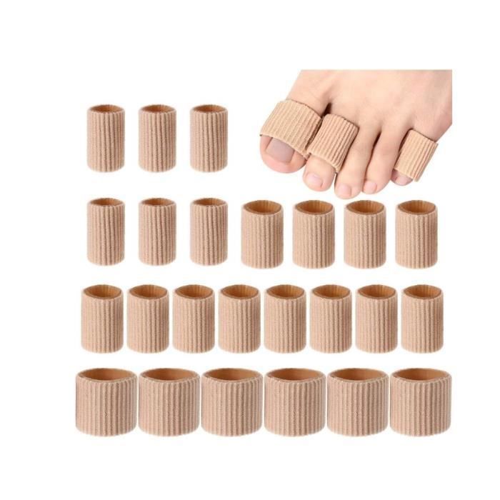 24 Pièces Tube de Coussin d'Orteil 0,98 Pouce Manchons d’Orteil ...