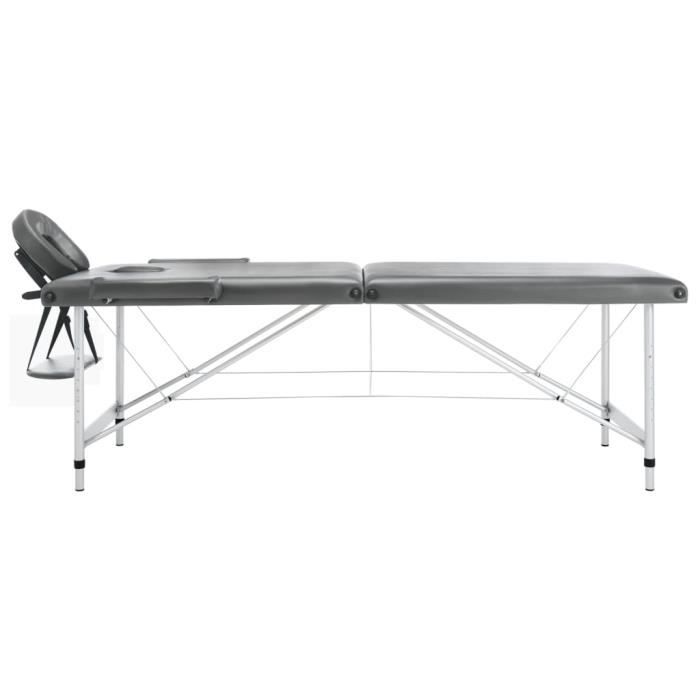 Table de massage 2 zones Cadre en aluminium Anthracite 186x68cm-AKO7370392095803 - Cdiscount ...