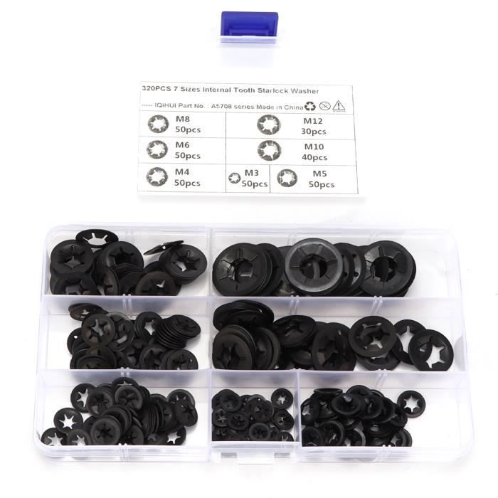 Ashata Rondelle Starlock Assortiment de rondelles Starlock de 320 ...