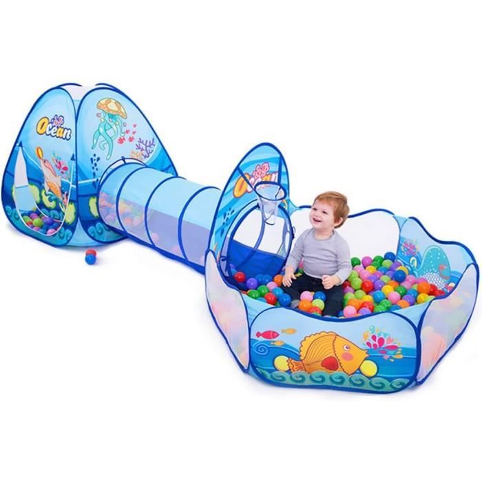 Tente Et Tunnel Enfant, Monde Sous-Marin De Tente Pour Enfants,Tunelle Pour Enfant,Pliable ...