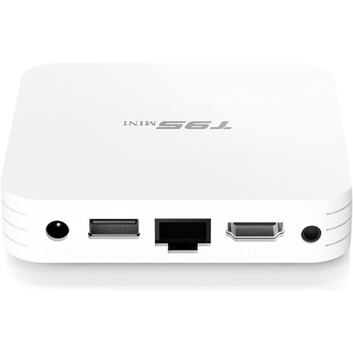 Boîte TV Android 10.0, 4K HDR 2.4G WiFi T95 Set Top Box, Boîte TV Smart ...