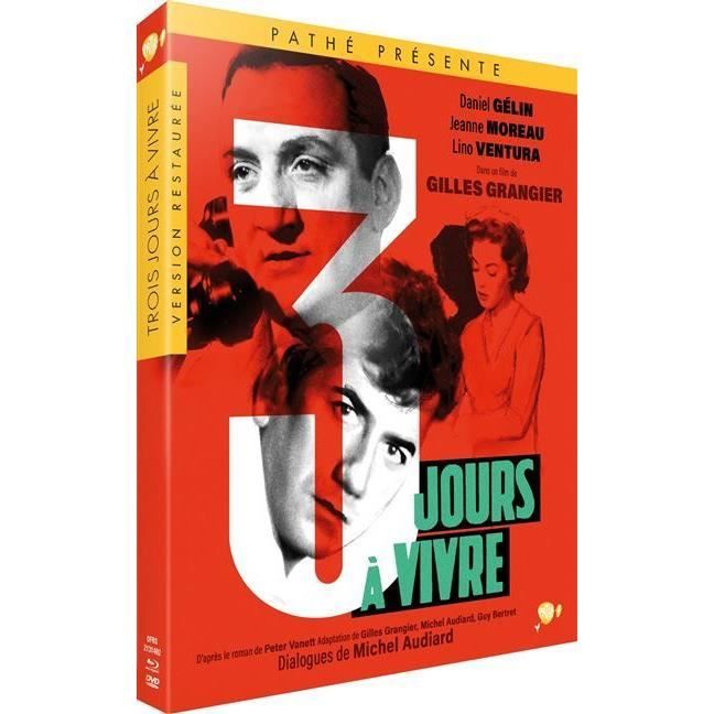 PATHE RESTAURATIONS Trois jours à vivre Édition Limitée Combo Blu-ray ...