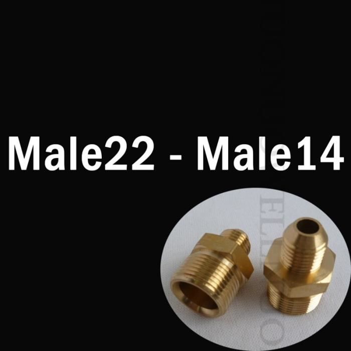 Adaptateur de réduction en laiton pour robinet, raccords de tuyaux de gaz M22 à M14 18 G1-2 "3-4 ...