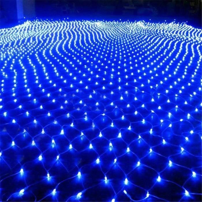 Filet Solaire Guirlandes, 200Led Arrière Cour Patio Net Lumière Balcon ...