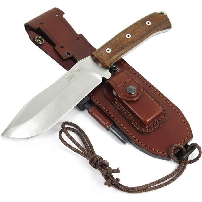 COUTEAU MULTIFONCTIONS Nº45: Couteau de Survie Outdoor Bushcraft ...