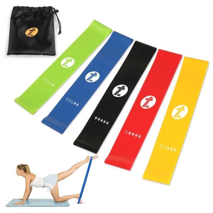 [Lot de 5] Bande Elastique Fitness Toplus - Bande Resistance Bande Elastique Sport Équipement d ...