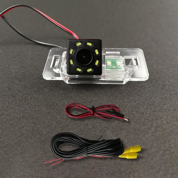 Caméra de recul,Caméra arrière CCD sans fil Fisheye 4 8 12 Led, Vision nocturne dynamique pour ...