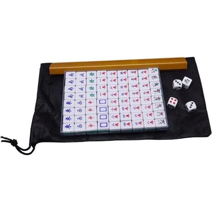 Mini Jeu De Mahjong Chinois Avec Étui De Transport Pour Les Cadeaux De ...