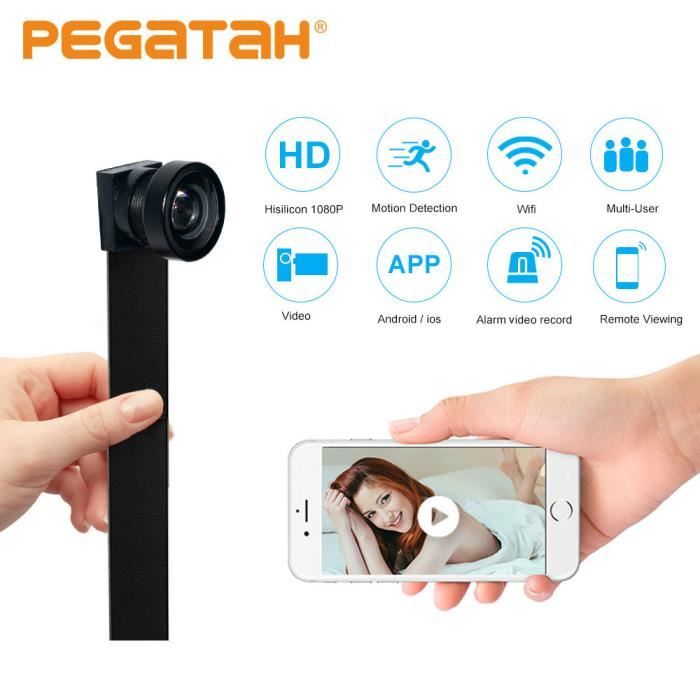 Caméra miniature,Mini caméra de Surveillance sans fil WiFi HD 1080P ...
