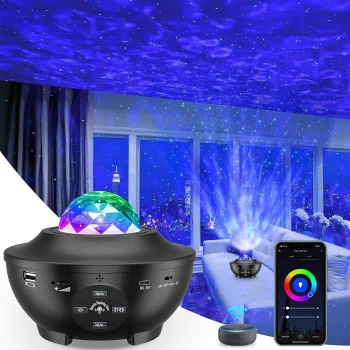 Projecteur Ciel Etoile,WIFI Lampe Etoile Projecteur Galaxie LED ...