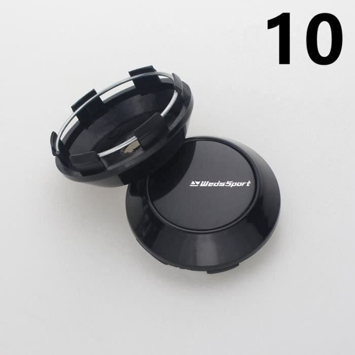 Moyeux de roue,Cache-moyeu avec clip, 68mm, 4 pièces, avec logo de ...