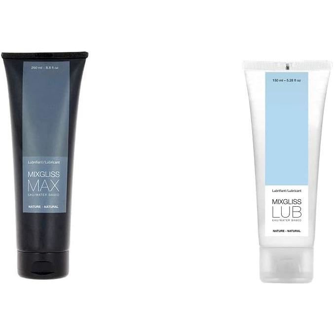 Lubrifiant Eau - Max - Texture Onctueuse Et Effet Relaxant - Extra-Glissant - Nature 250 Ml ...