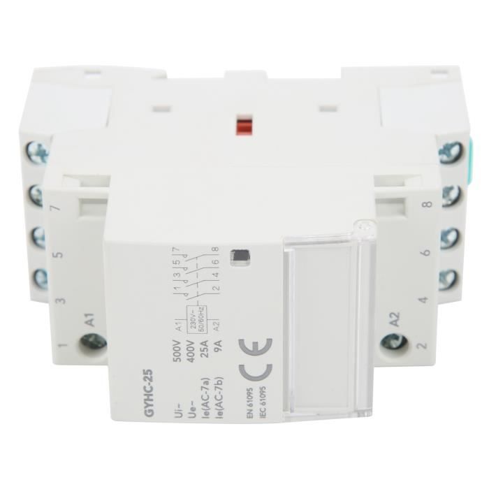 Contacteur modulaire - EJ.LIFE - 4P - 25A - IP20/IP40 - Plastique de ...