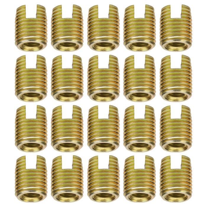 EJ.life Insert de filetage autotaraudeur 20Pcs Vis en Acier au Carbone à Filetage Autotaraudeur ...