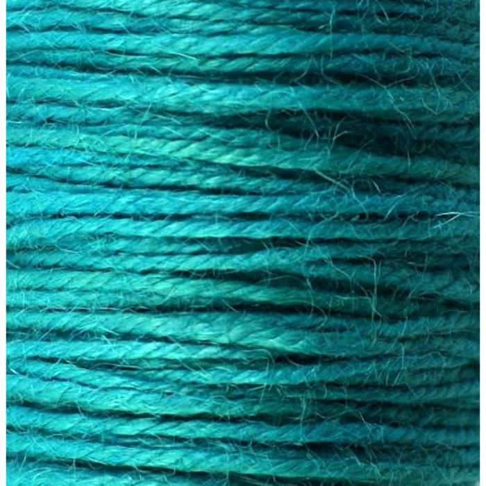 Ficelle de jute colorée (vendue au mètre) 11 Turquoise - Cdiscount ...