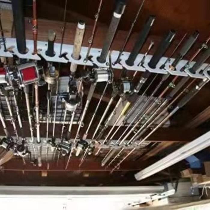 Fafeicy Support de canne à pêche 2 pièces 10 trous supports de canne à ...