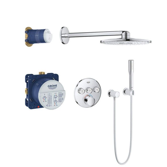 Set de douche - GROHE - SmartControl 34709000 - Mitigeur mécanique ...