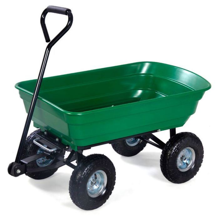Chariot de jardin à main avec Benne Basculante 50L Herzberg HG8028-50 ...