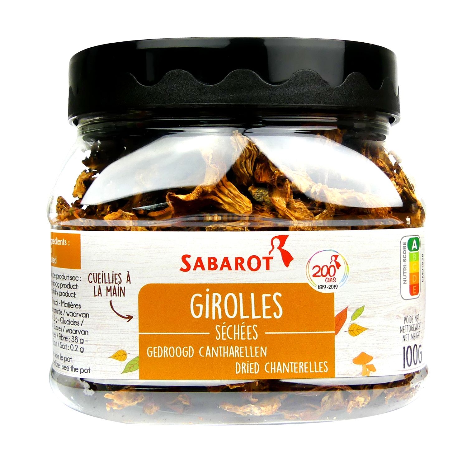 Girolles séchées pot de 100g Sabarot - Cdiscount Au quotidien