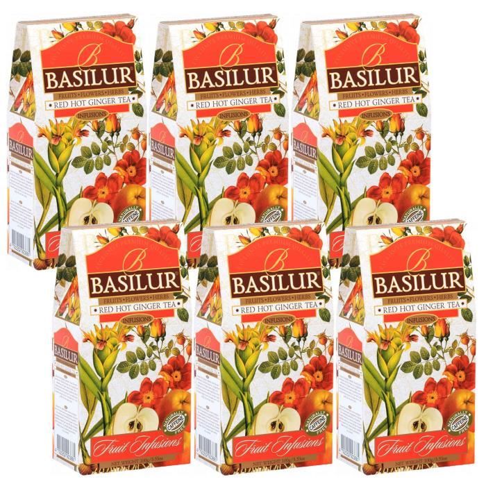BASILUR Red Hot Ginger - Fruits secs, infusion de fruits d'hiver au ...