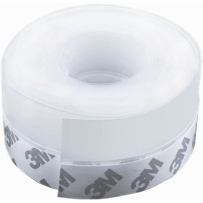 Bas de Porte Adhésif,8M x 25MM Transparent Bande D'étanchéité en ...