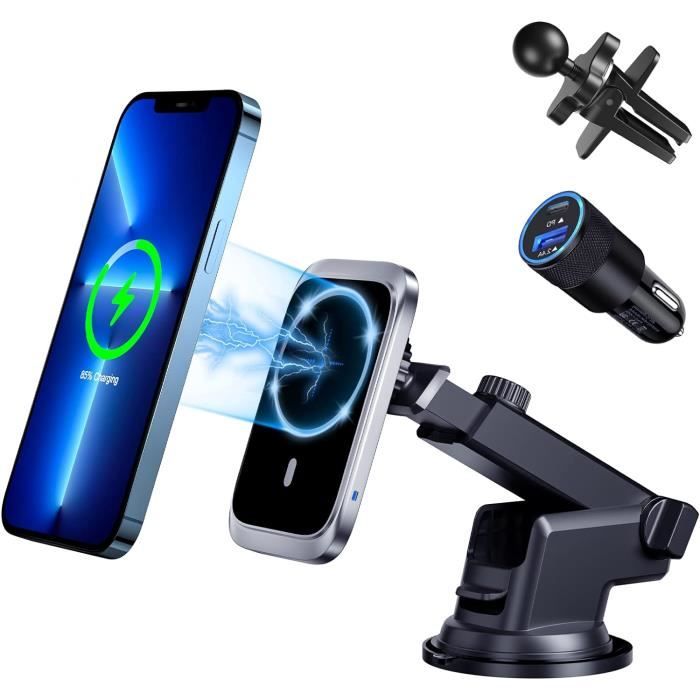 Chargeur sans Fil Auto Magnétique, 18W Rapide Chargeur Induction ...