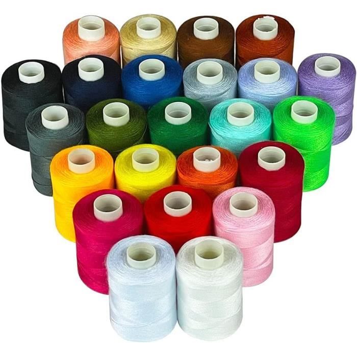 Lot De 24 Bobines De Fil À Coudre Pour Machine À Coudre Ou Couture À La ...