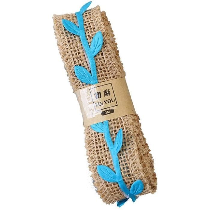 Clest F&H 2 mètres - rouleau rouleau de toile de jute avec ruban de ...