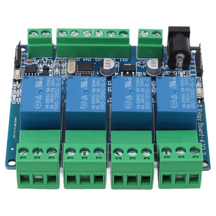 YOSOO Module de relais à 4 canaux Module de relais 12V 4 canaux avec ... YOSOO Module de relais à 4 canaux Module de relais 12V 4 canaux avec ...