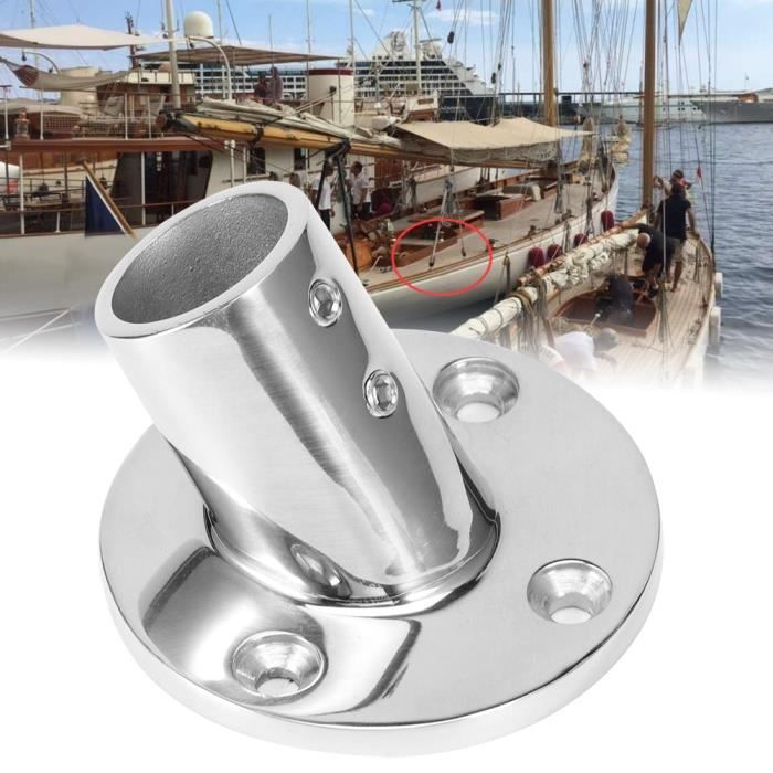 Ashata base ronde de poteau Raccord de garde-corps à base de tube rond ...