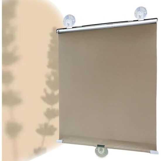 Store de Fenêtre occultant a Ventouse, Store Enrouleur Pare-Soleil ...