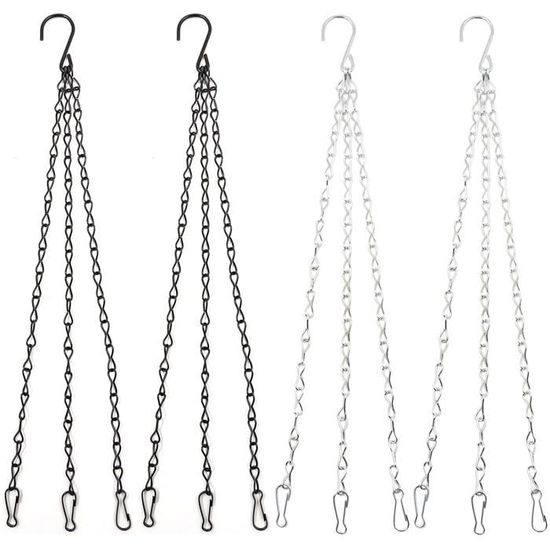 Lot de 12 chaînes de 40 cm pour pots de fleurs suspendus 123 ...