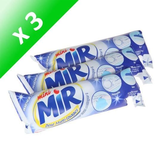 MIR Lessive doses multi usage 3x250 ml (Lot de 3) - Cdiscount Au quotidien
