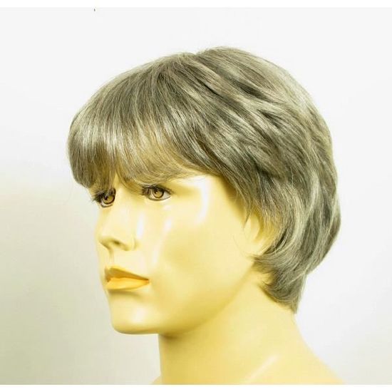 Perruque homme cheveux naturels courte poivre et sel ref ERIC 44 ...