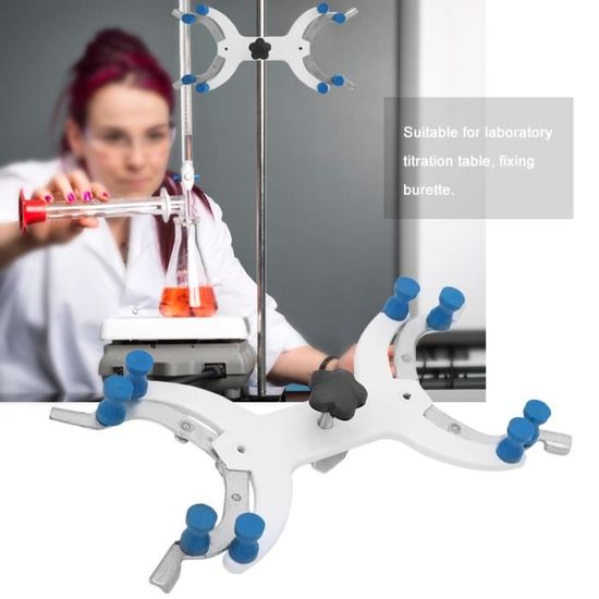 Pince de Burette bilatérale en fer pour laboratoire de chimie ...