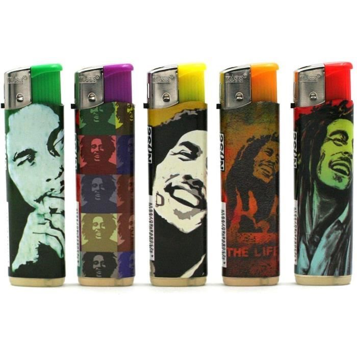 5 Briquets Noss Motif Bob Marley - Cdiscount Au quotidien