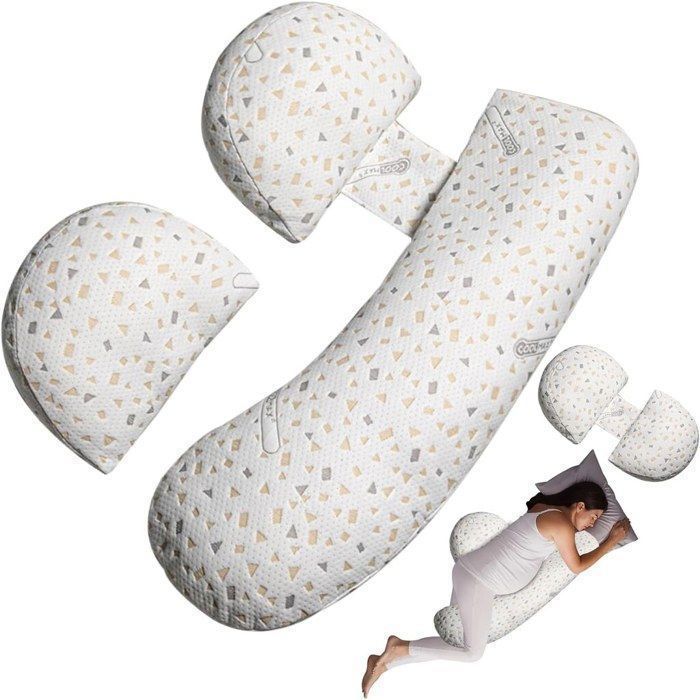 Coussin de Grossesse et Coussin d'Allaitement —Confortable, Oreiller de ...