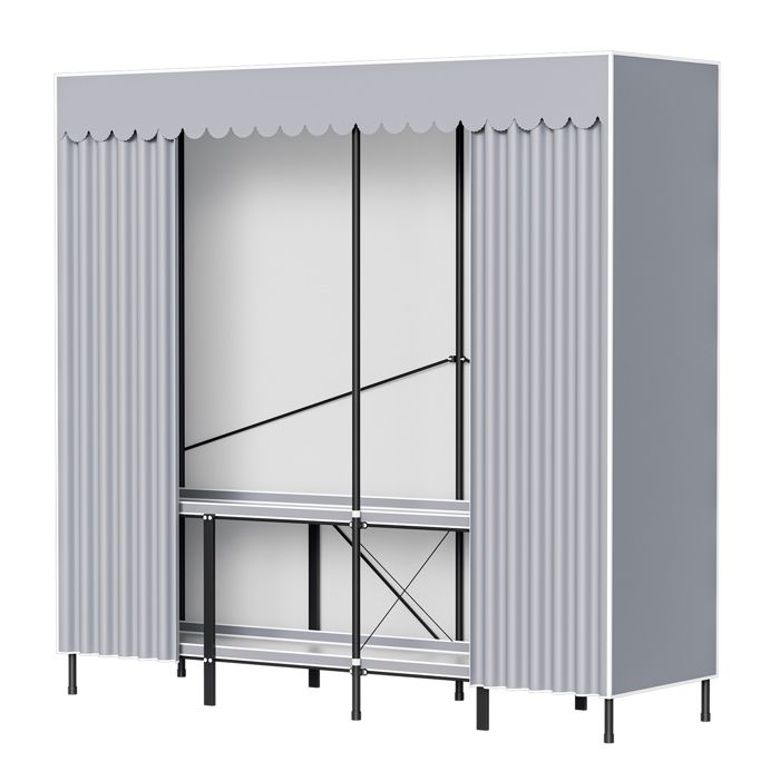 Cecaylie Armoire de Rangement - Penderie Pliable - Dressing - XXL ...
