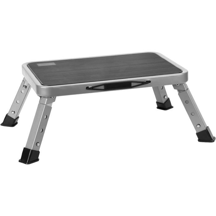QWORK Marche Pied, Marchepied Réglable en Hauteur, Escabeau Pliable ...