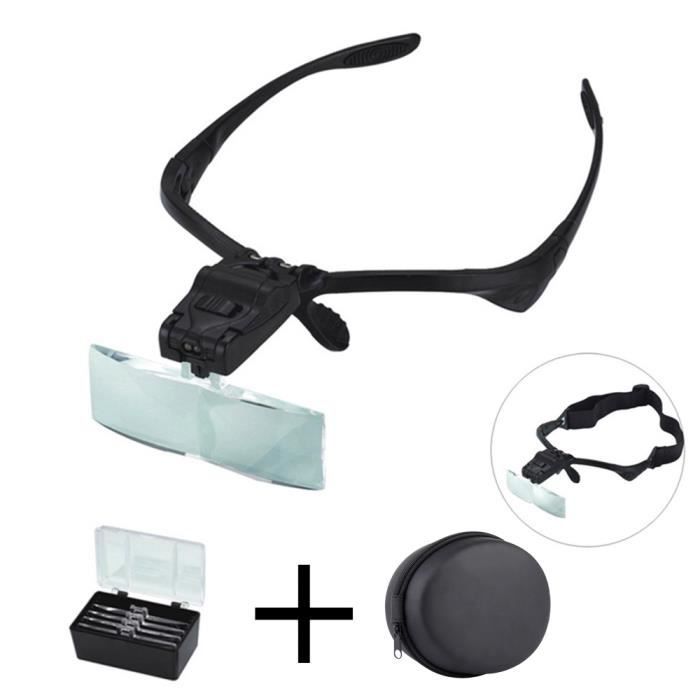 Loupe avec sac - Loupe De Réparation Des Yeux, 1.0-1.5-2.0-2.5-3.5x ...