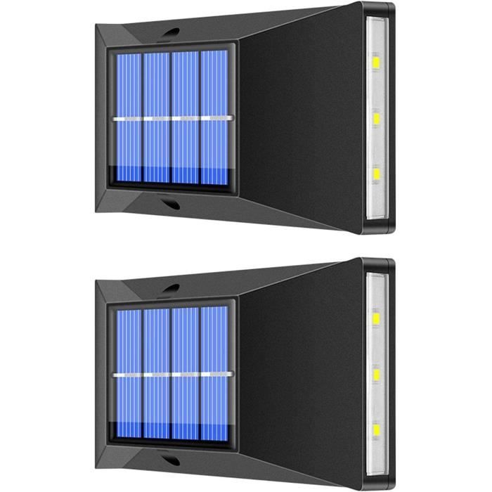 Applique Murale Solaire - Lumière Chaude - 2 Lampes - Extérieures Jardin Décoratif - Cdiscount ...