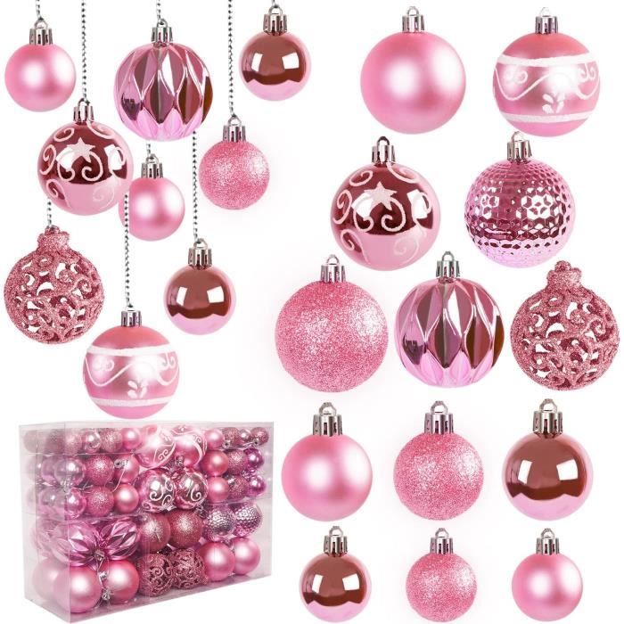 100Pcs Boules De Noël Décoration Sapin De Noël Décoration Pack Boules ...