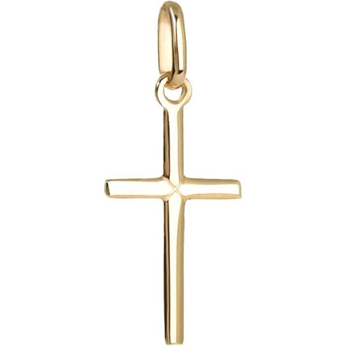 Petite Croix Pendentif 333 Or Jaune Crucifix 8 Carats Croix En Or 18X9 ...