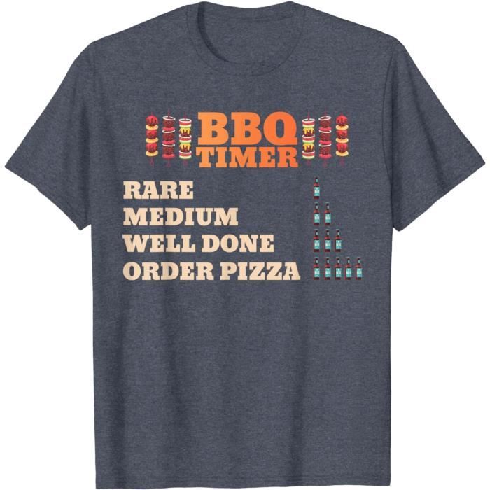 Funny BBQ Timer Barbecue Grill master Grilling Drinking beer T-Shirt ...