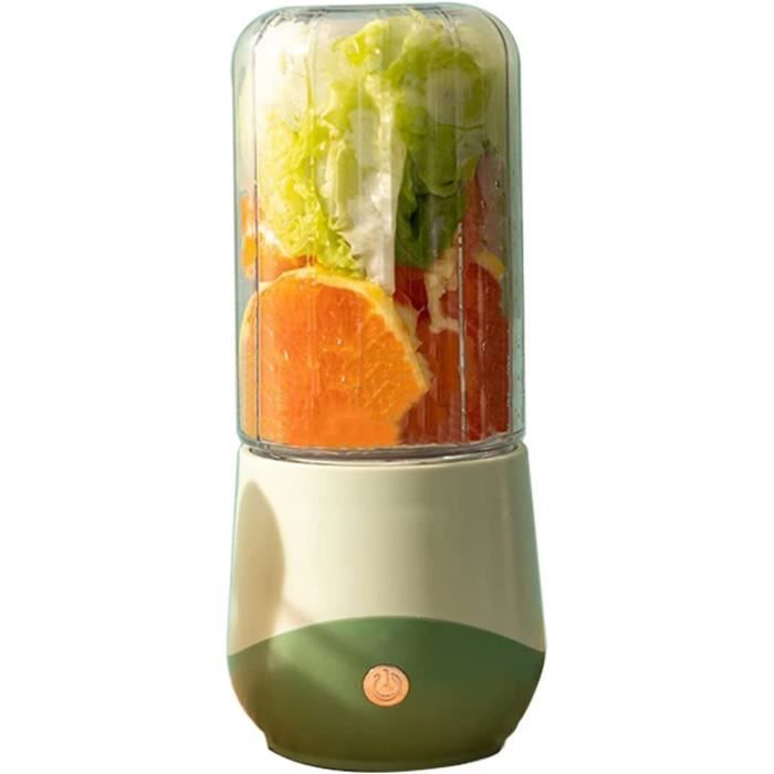 500ML Mini Mixeur Fruits Portable en Plastique avec 4 Lame en Acier ...