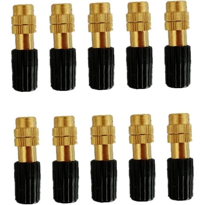 Buses de Brumisation en Laiton, Buse de Brumisation, 10 Pièces de Tête de Pulvérisation de ...