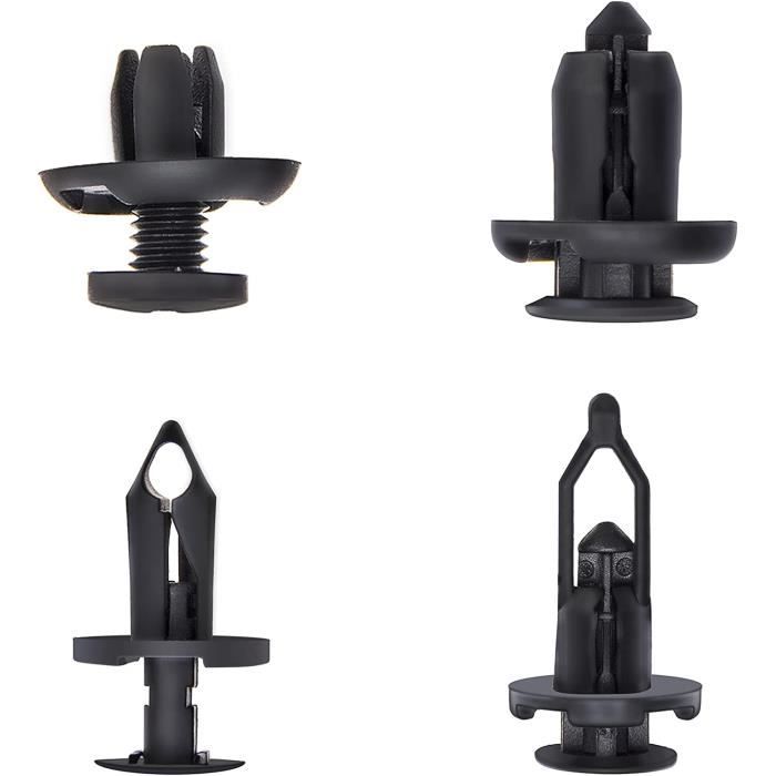 Écrou Et Boulon Pour Auto - Rivets Clips Plastiques Voiture 80Pcs Rivet ...